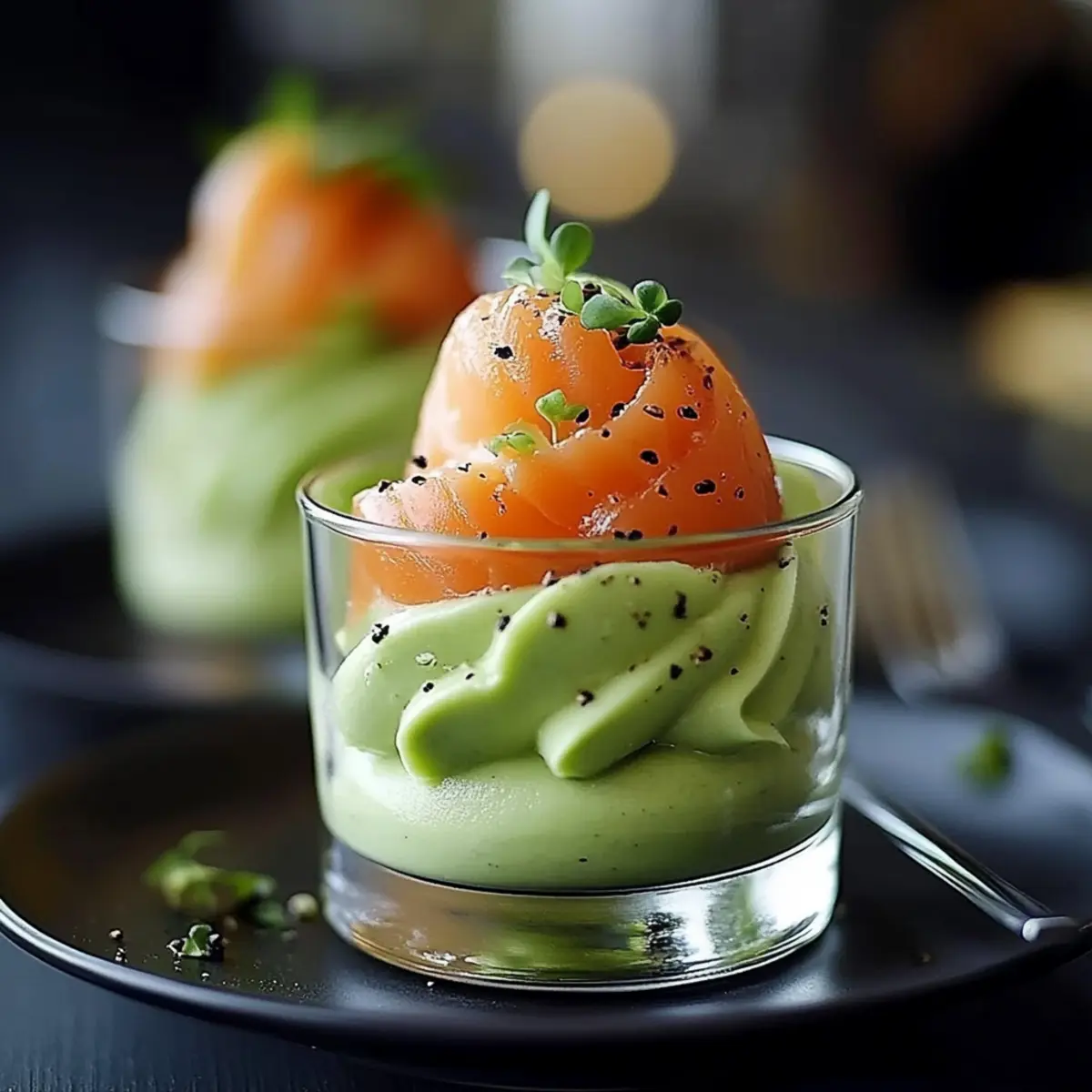 Découvrez l’Exquise Verrine d’Avocat et Saumon Fumé à tomber ...